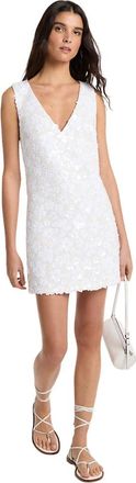 Michael Kors Femme, Robes, Blanc, Taille: 40 FR Mini-robe Scuba Orn&eacute;e de Fleurs