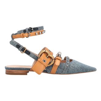Pinko Denim Strass Slingbacks - - Shoes - Damen - Blau - 37 EU