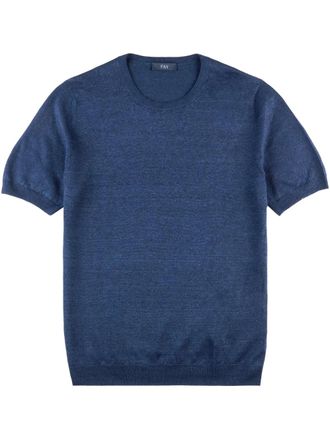 Fay t-shirt en maille - Bleu