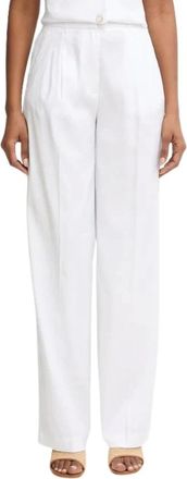 Guess Femme, Pantalons, Blanc, Taille: 40 FR Carla Linen Pant