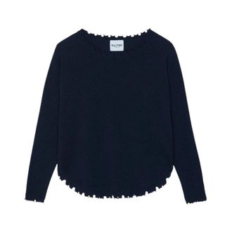 Kujten Mela Rundhals-Strickpullover - - Knitwear - Damen - Blau - S