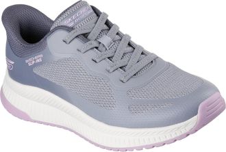 Skechers Damen-Slip-Ins: Bobs Squad 4 - Staple LookSneaker, Graues Multi-Mesh, 36.5 EU