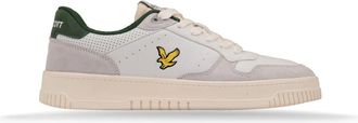 Lyle & Scott Homme, Chaussures, Blanc, Taille: 44 EU Baskets basses en cuir