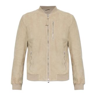 AllSaints Kemble Suede Bomberjacke - - Jackets - Herren - Beige - S
