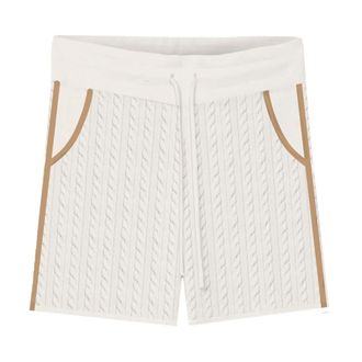 MC2 Saint Barth Azure Cable-Knit Shorts - - Shorts - Damen - Wei&szlig; - XS