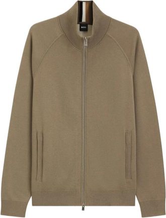 HUGO BOSS Homme, Sweatshirts et sweats &agrave; capuche, Brun, Taille: L SweaT-shirt Zipp&eacute;