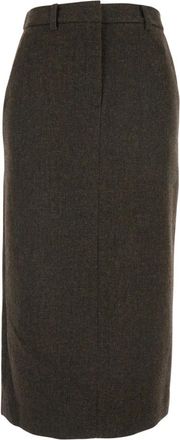 Dunst Femme, Jupes, Brun, Taille: 38 FR H-Line Long Skirt