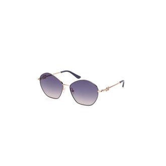 Guess Femme, Accessoires, Gris, Taille: ONE Size Lunettes de soleil &agrave; monture m&eacute;tallique avec protection UV