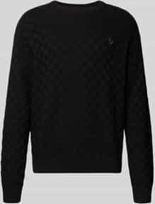 Review Regular Fit Pullover in Strick-Optik