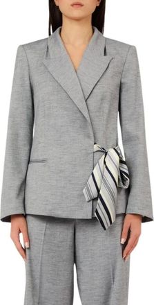 Liu Jo Femme, Vestes, Gris, Taille: 38 FR T582A Blazer