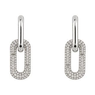Marc Jacobs Pop J Marc Pave Drop Ohrringe - - Accessories - Damen - Grau - ONE SIZE