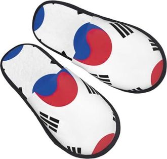 Generic Pantoufles En Coton Drapeau De La R&eacute;publique De Cor&eacute;e Antid&eacute;rapant Hiver Pantoufles Unisexe Chaussons DInt&eacute;rieur Pour Invit&eacute; Int&eacute;rieur Femmes M
