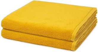 Vossen 2 teiliges Frottier-Set - Vegan Life (2 X Duschtuch im Set) - 580 g/m2 - Baumwolle - Frottee - saugstark - weich und flauschig - Salamander