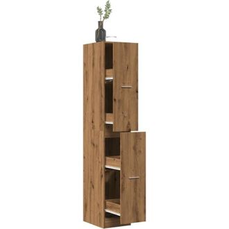 vidaXL vidaXL Armoire dapothicaire chêne artisanal bois dingénierie
