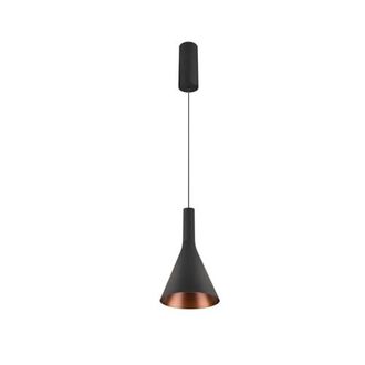 SLV LALU CONE 15 Pendelleuchte schwarz - elegante LED Designlampe dimmbar, ideal als Esstischlampe oder Küchenleuchte, modernes Lichtkonzept für offene Wo