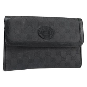 Gucci Pochette en Toile Pre-owned - Femme - Pre-owned - Noir - Taille: ONE Size