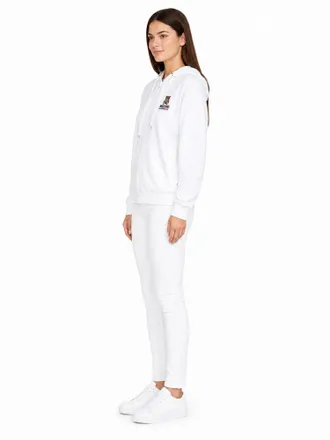 Moschino Womens Sweatshirt White Apparel - Knitwear-Sweatshirts