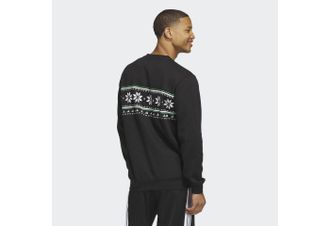 adidas Sweatshirt HOLIDAY, GRAFIK, RUNDHALSAUSSCHNITT