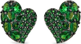 Piranesi Ohrringe in Herzform - Grün