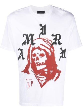 Amiri T-Shirt mit Logo-Print - Wei&szlig;