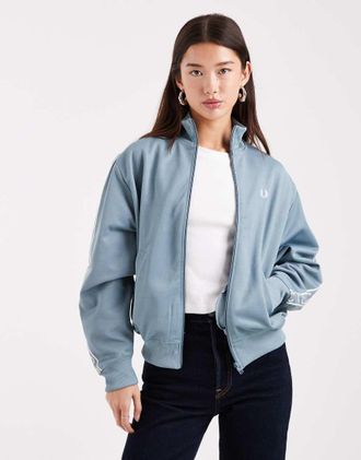 Fred Perry Veste de survêtement avec bandes - Bleu