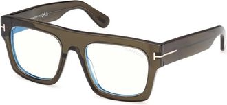 Tom Ford Homme, Accessoires, Vert, Taille: 53 MM Optical Frame