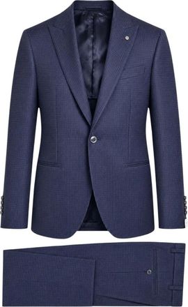 Luigi Bianchi Mantova Homme, Costumes, Bleu, Taille: L Single Breasted Suits