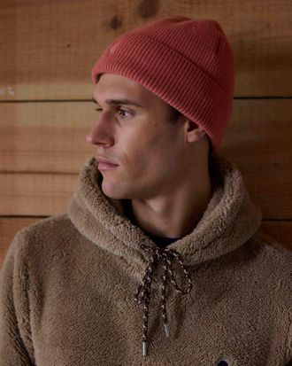 Faguo Bonnet en laine rose gris&eacute;