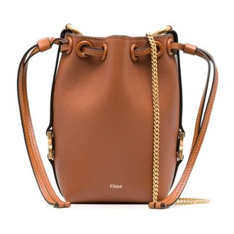 Chlo&eacute; Femme, Sacs, Brun, Taille: ONE Size Sac Seau Micro Marron Style Marcie