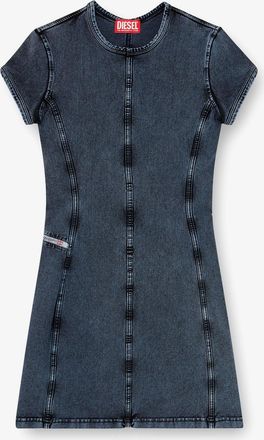 Diesel D-Cupsleeves stretch cotton short dress - DIESEL - gender_Woman