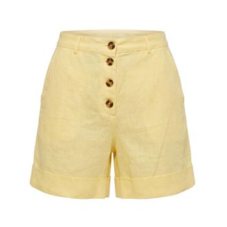 Trussardi Short Shorts - Femme - Shorts - Jaune - Taille: 38 FR