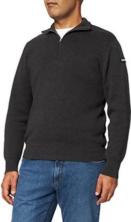 Schott NYC PLKERN3 Sweater, Heather Anthracite, M Homme