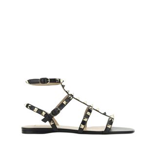 Valentino Garavani Rockstud Leder Sandalen