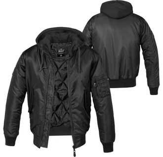 Brandit Outdoorjacke Brandit MA1 Pilotenjacke mit Kapuze Sweat Hooded