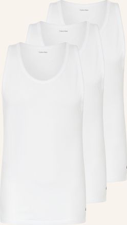 Calvin Klein 3er-Pack Unterhemden Cotton Stretch Blend weiss