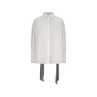 Giuseppe Di Morabito Femme, Blouses et Chemises, Blanc, Taille: 36 FR Camicia Over