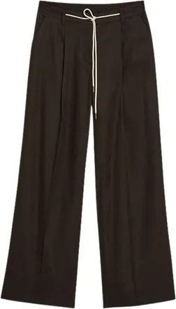 Summum Femme, Pantalons, Brun, Taille: 40 FR Pantalons Linen Blend