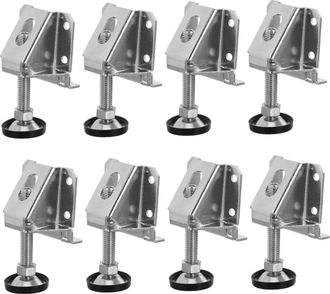 Angoily 8 Stück Tischbein-nivellierer Möbelbeinpolster Hochleistungsmöbel Füße Silver