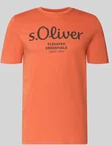 s.Oliver Red Label Regular Fit T-Shirt aus reiner Baumwolle