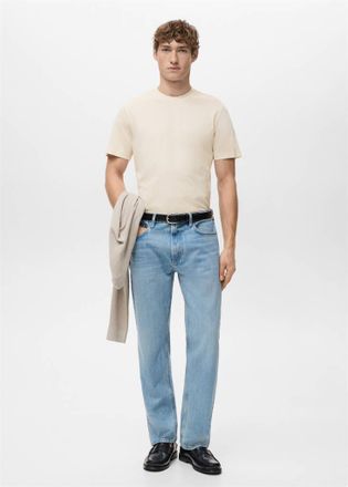 Mango T-shirt slim-fit 100 % coton vanille - Homme - XXL - MANGO MAN