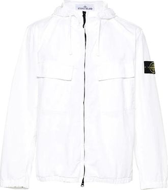 Stone Island Homme, Vestes, Blanc, Taille: S Veste L&eacute;g&egrave;re &Eacute;l&eacute;gante