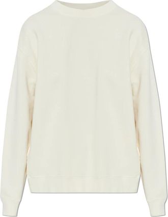 Golden Goose Femme, Sweatshirts et sweats &agrave; capuche, Beige, Taille: 40 FR Vintage-Effect SweaT-shirt