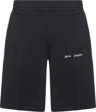 Palm Angels Shorts mit Logo-Stickerei - Schwarz