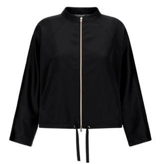 Herno Femme, Vestes, Noir, Taille: 36 FR Veste en satin dense