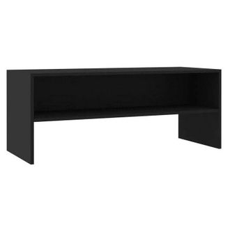 Les Tendances Meuble TV bois noir Thela 100cm