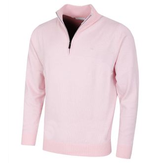 Calvin Klein Herren Heather Half Zip Pullover - Baby Pink - XXXXXL