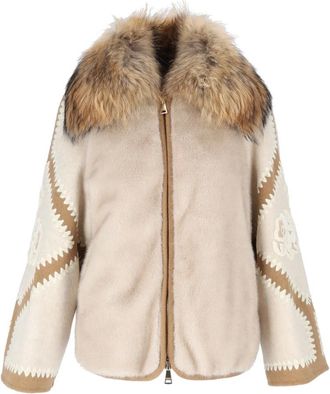 Ermanno Scervino Giubbotto - Femme - Vestes - Beige - Taille: 36 FR