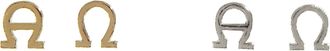 Wiedemann Verzierornamente Alpha-Omega klein 15/15mm (Gold)