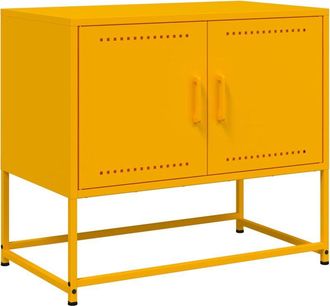 vidaXL TV-Schrank Senfgelb 68,5x39x60,5 cm Stahl Vidaxl
