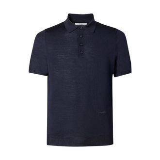 Fendi Polo M.c. Basic - - Tops - Herren - Blau - XL